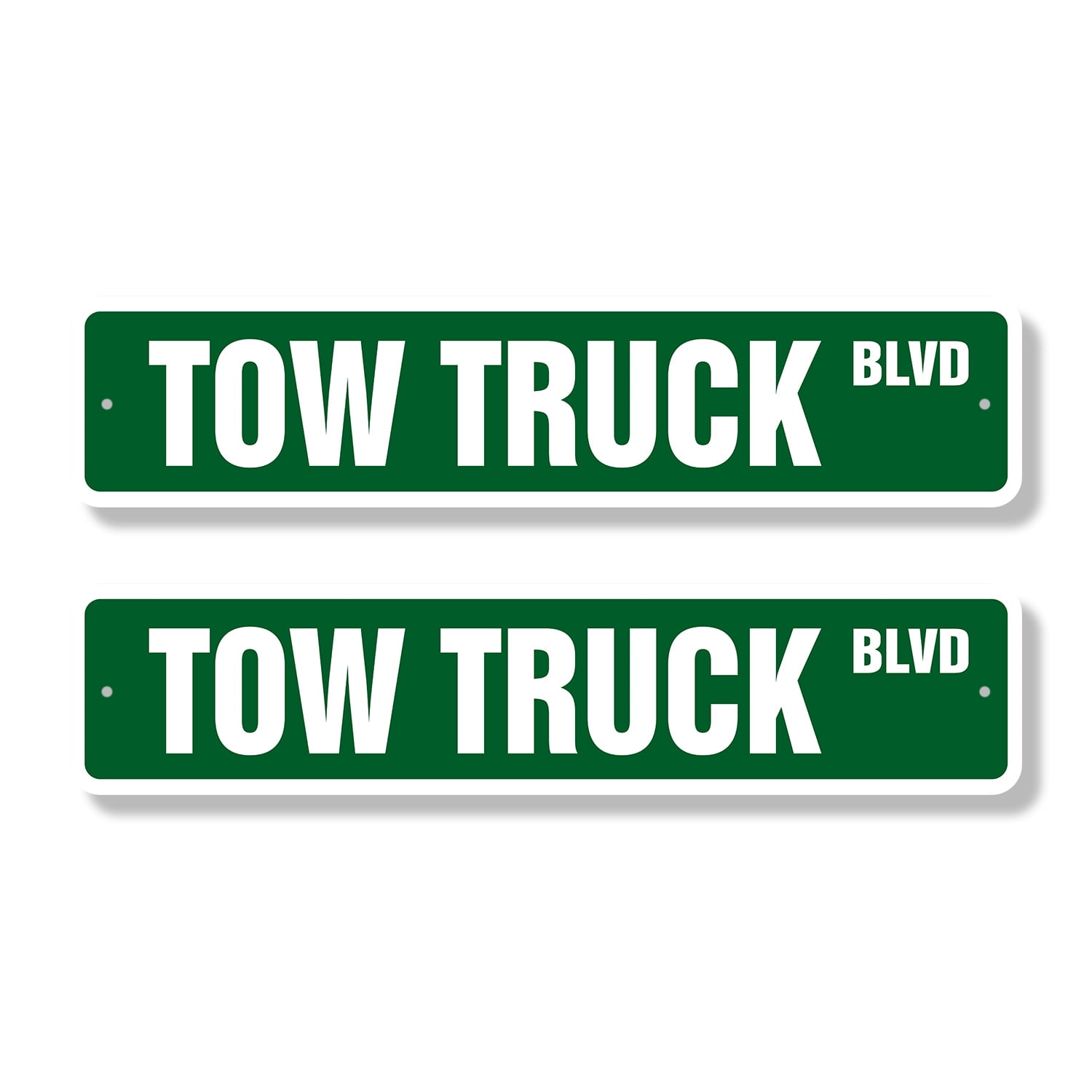 TOW TRUCK Classic Street Sign (2 Pack) driver towing company signs ...