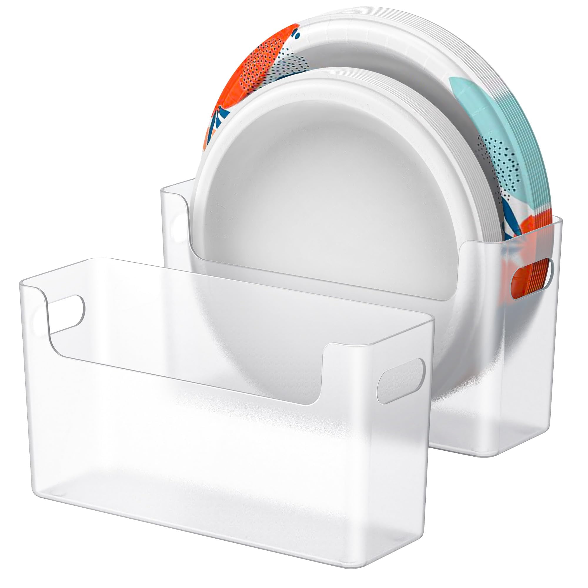 TOWARDFUN 2Pcs Paper Plate Dispenser for 6-9.5 Inch Disposable Plates ...