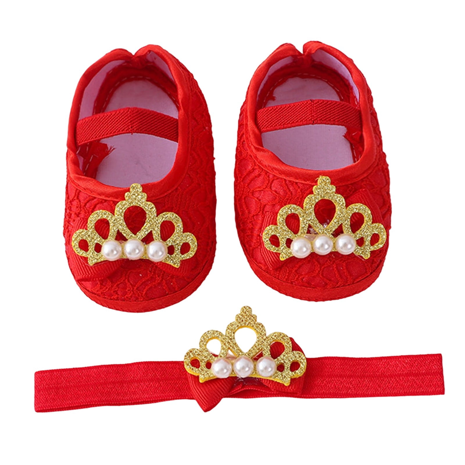 TOWED22 Baby Girls Ballet Dress Shoes Mary Jane Baby Walking Shoes Low ...