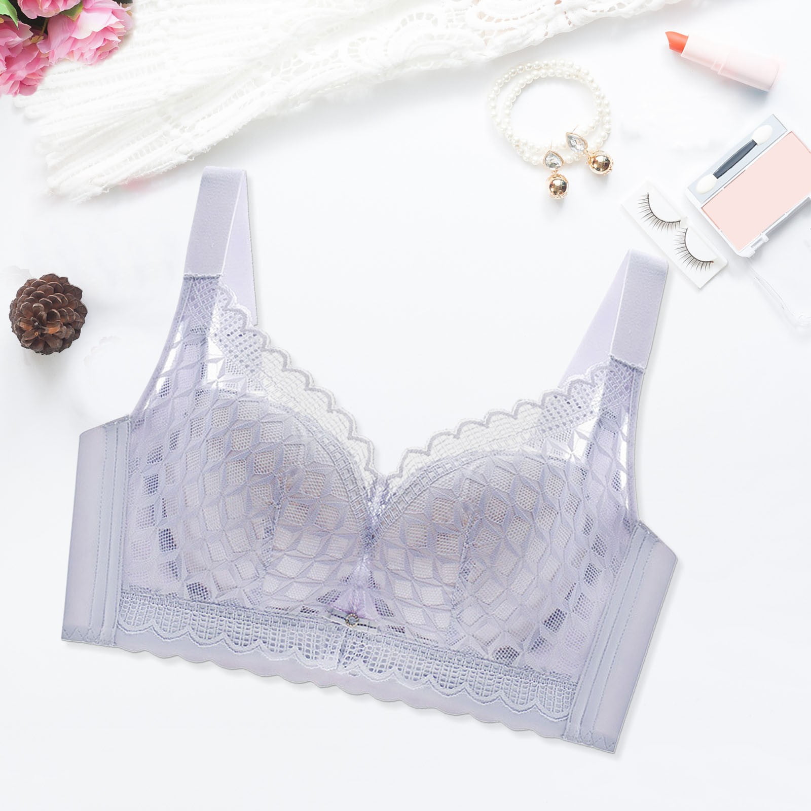 TOWED22 Bra for Women,Women's Lace Strapless Bra Mini Bustier Underwire ...