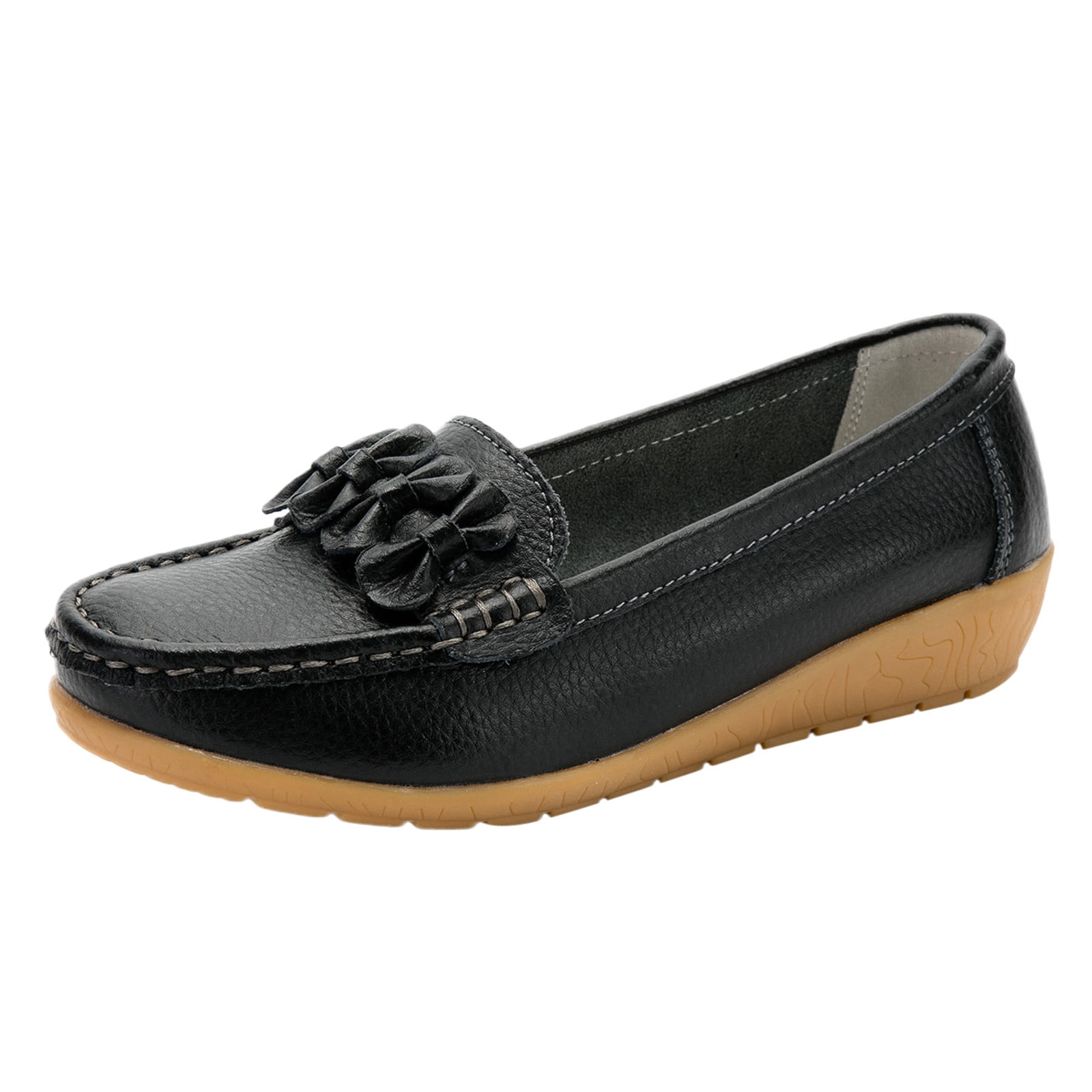 TOWED22 Flats for Women Pointed Toe Women's Flats Square Topline Slip ...