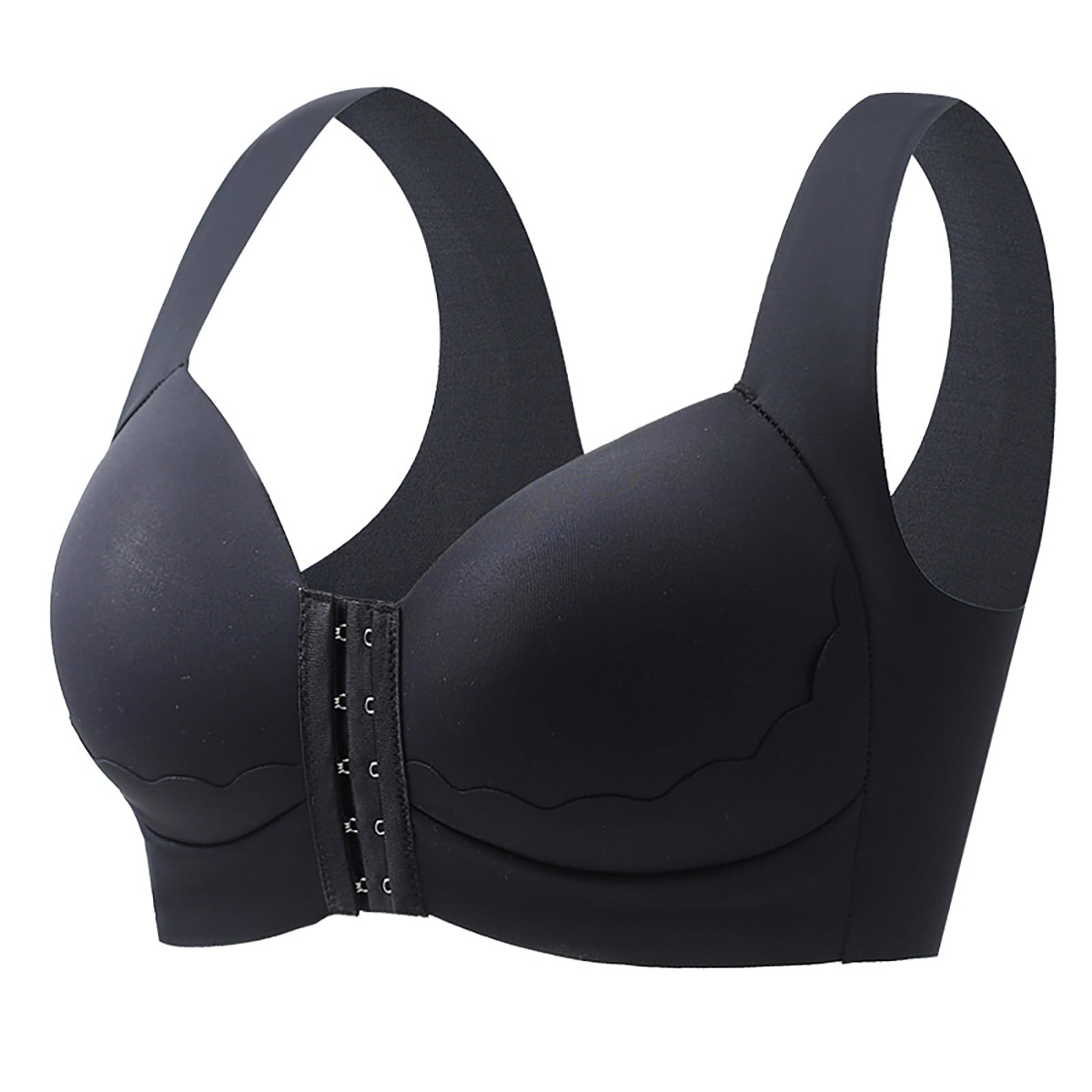 TOWED22 Front Closure Brassieres Push Up Brassiere for Older Women Full Coverage Bra Without ...