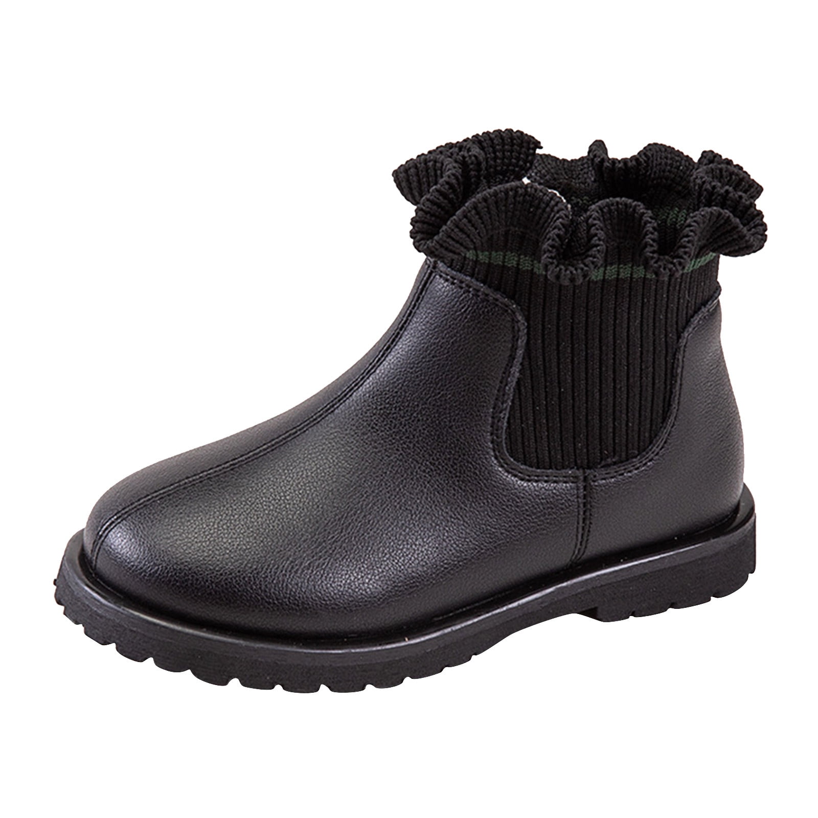 TOWED22 Girls' Boots Toddler Girls Shoes Solid Color Short Boots Shoes ...