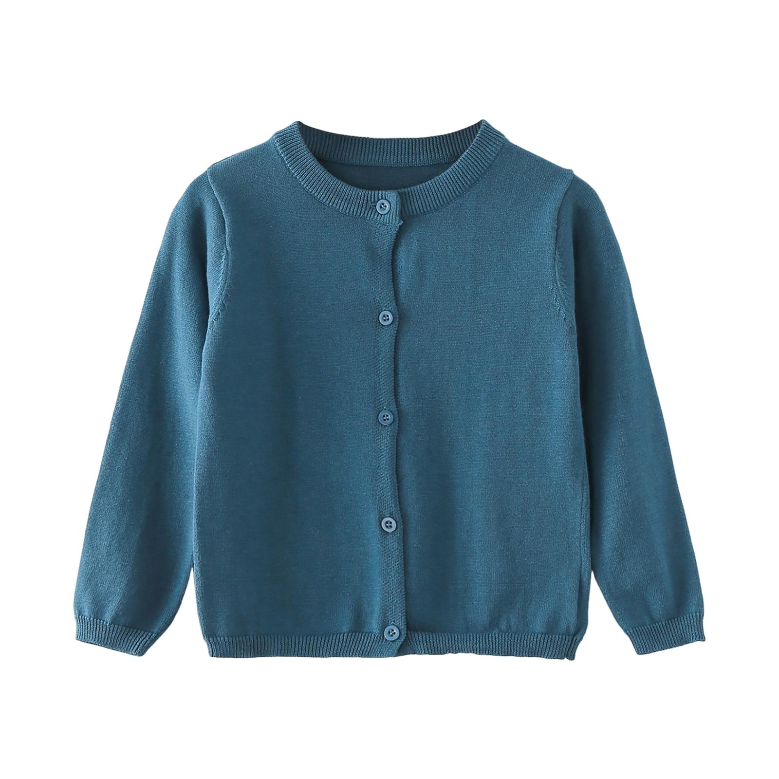 TOWED22 Girls' Cardigans Sweater School Uniforms Cotton Long Sleeve ...