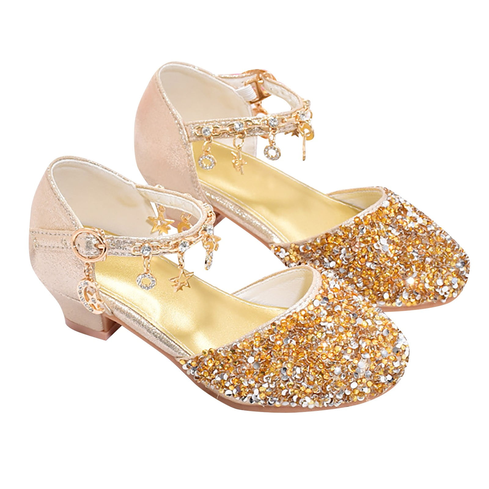 TOWED22 Girls Dress Shoes Sparkly Shoes for Girls Princess Mary Jane ...