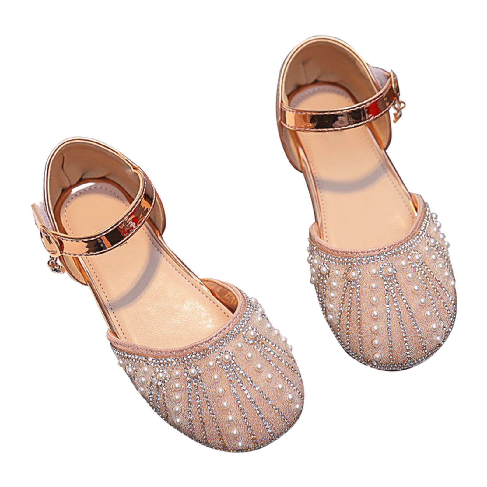 TOWED22 Girls Princess Ballet Flats Mary Jane Shoes Dress Shoes for ...