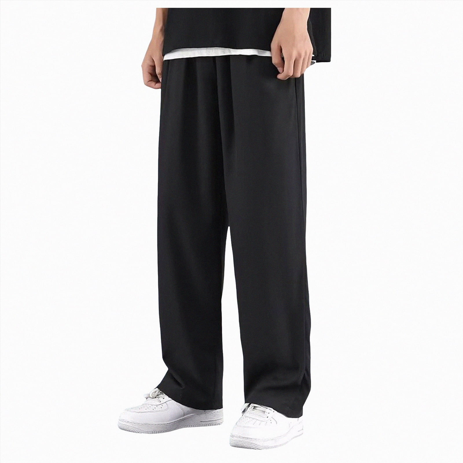 TOWED22 Men's Cotton Loose Fit Sweatpants Baggy Yoga Gym Workout Pants ...