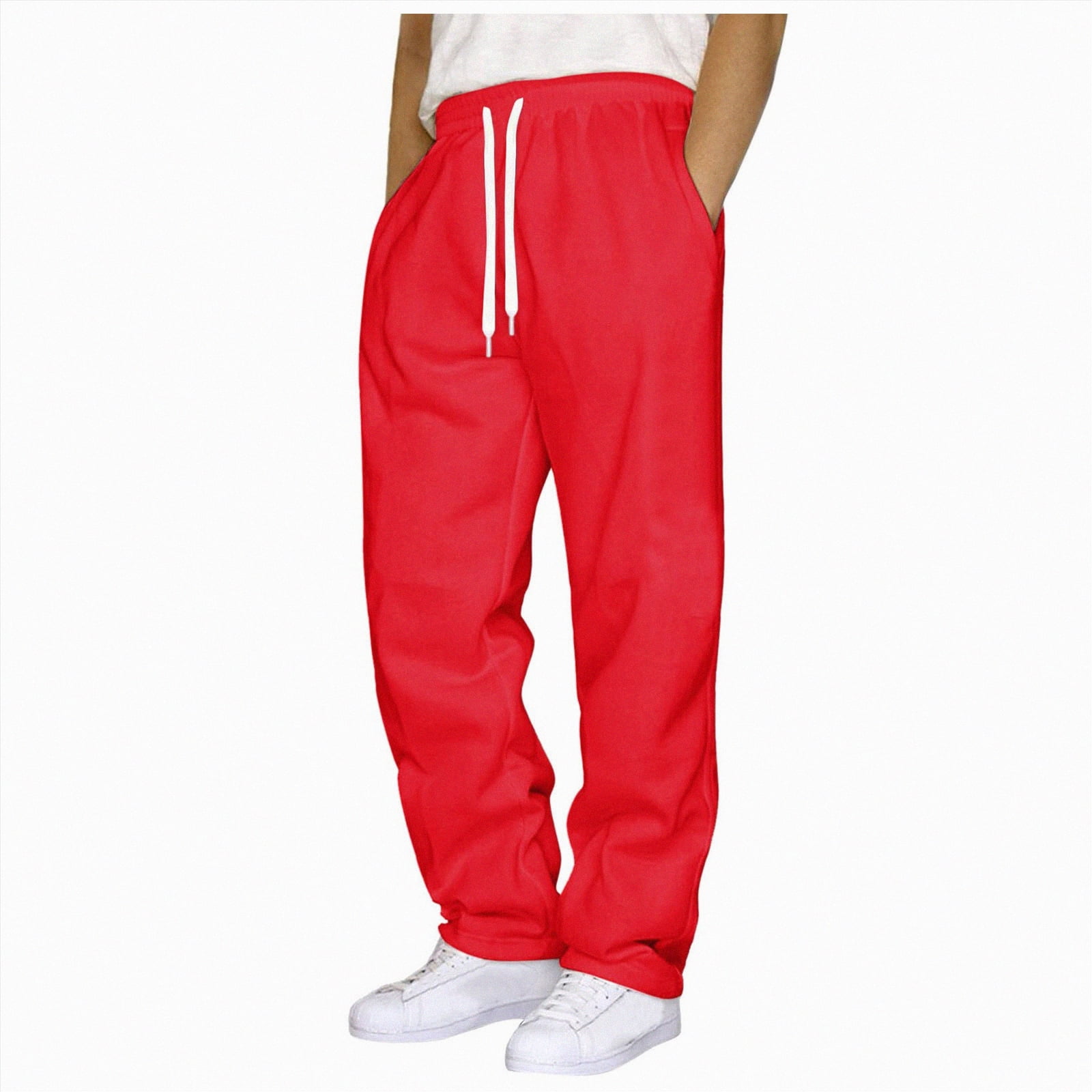 TOWED22 Men's Lightweight Mesh Sweatpants Loose Fit Open Bottom ...