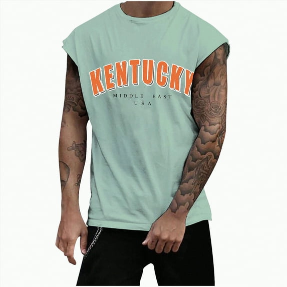 TOWED22 Men's Tank Tops Swim Beach Sleeveless Shirt Gym Workout Muscle ...