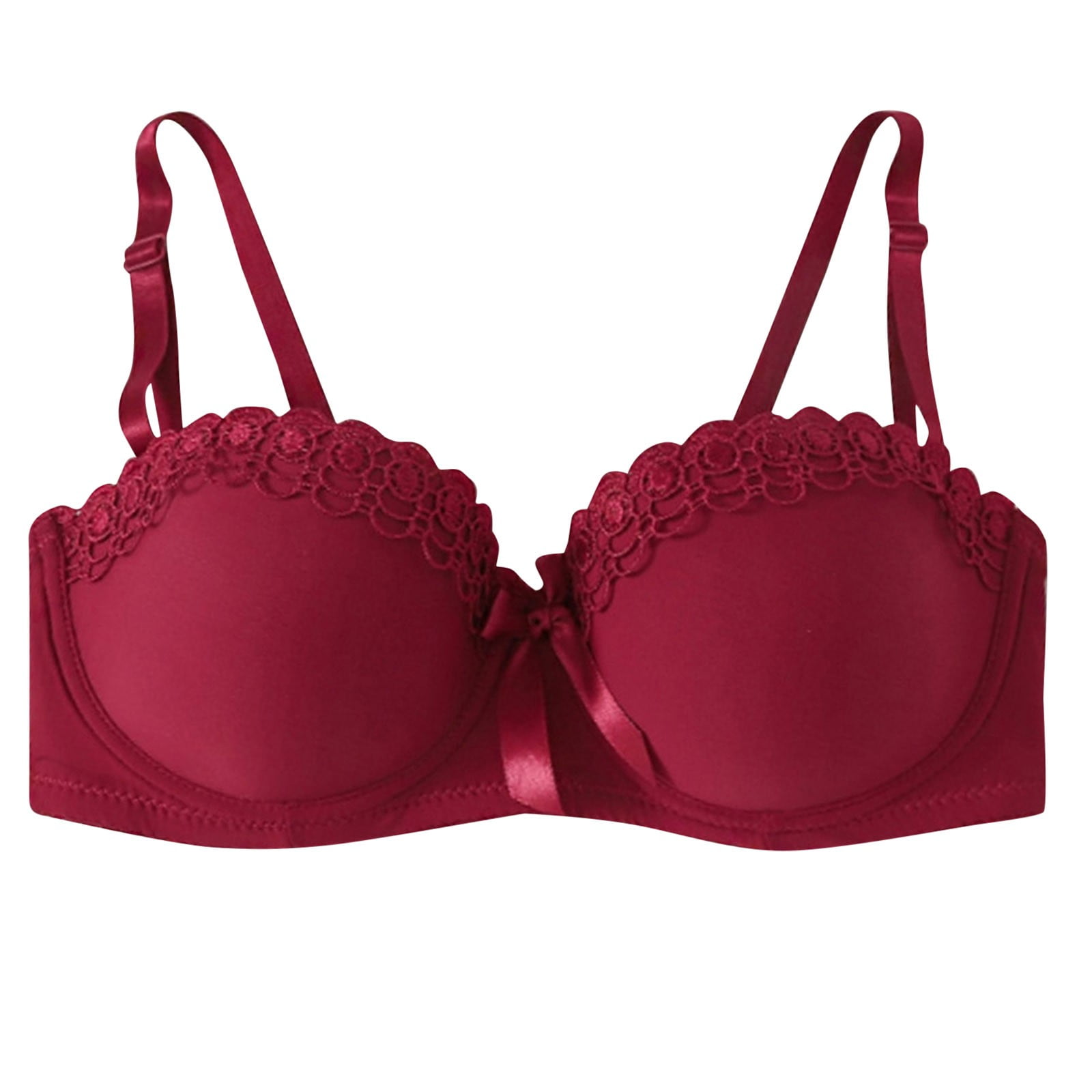 Towed22 Plus Size Braswomens Lace Bra See Plunge Sheer Bras Underwire Sexy Plus Size Minimizer