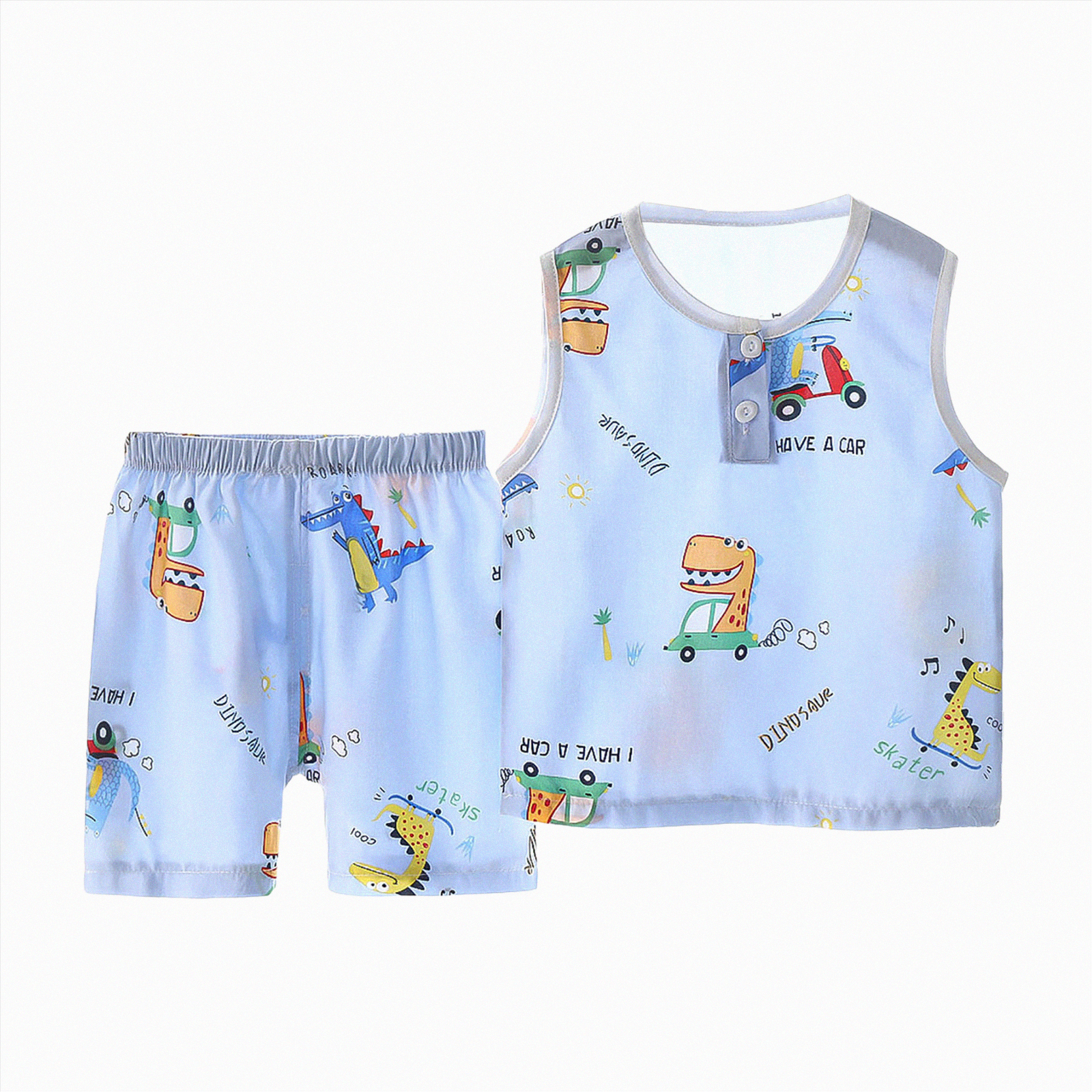 TOWED22 Toddler Baby Boy Summer Clothes 2Pcs Shorts Set Sleeveless Tank ...
