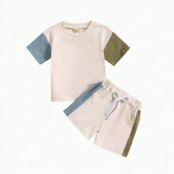 TOWED22 Toddler Baby Boy Summer Clothes Farm Animal Embroidery Short ...