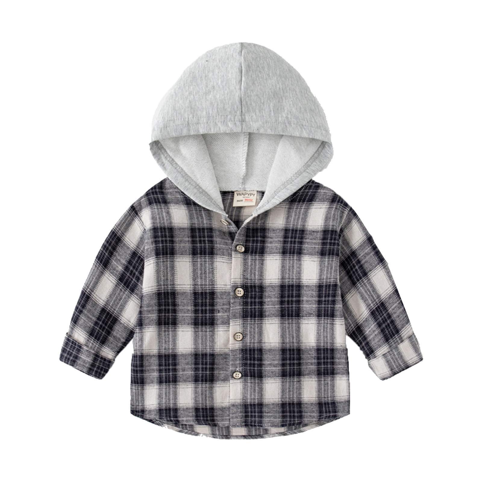 TOWED22 Toddler Baby Boys Girl Long Sleeve Plaid Button up Shirt Jacket ...