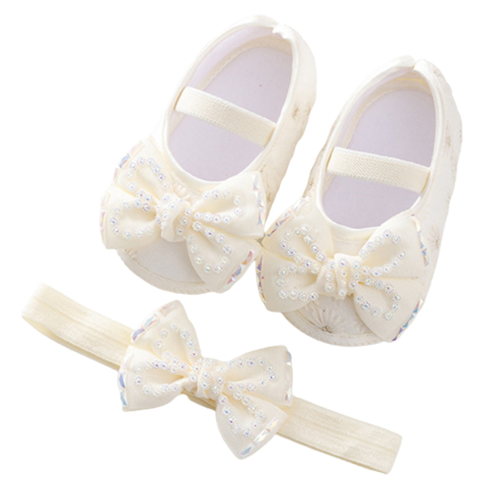 TOWED22 Wedding Party Princess Ballet Shoe Rubber Sole Toddler Girls ...