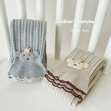 TeeHee Little Kids Girls Fashion Cotton Footless Tights 3 Pair Pack ...