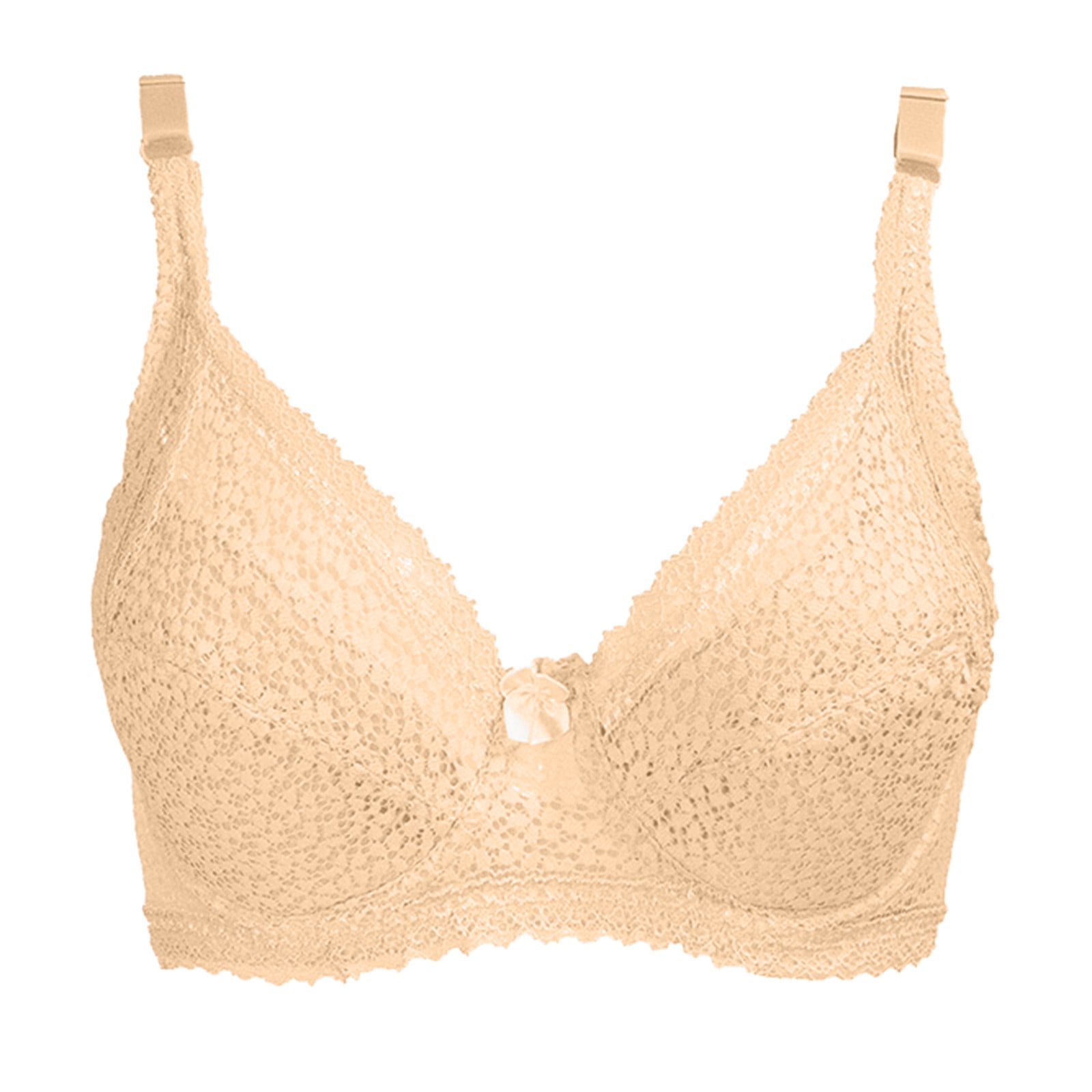 TOWED22 Wireless Bras for Women,Women's Non Padded Lace Full Coverage Underwire Plus Size Bra ...