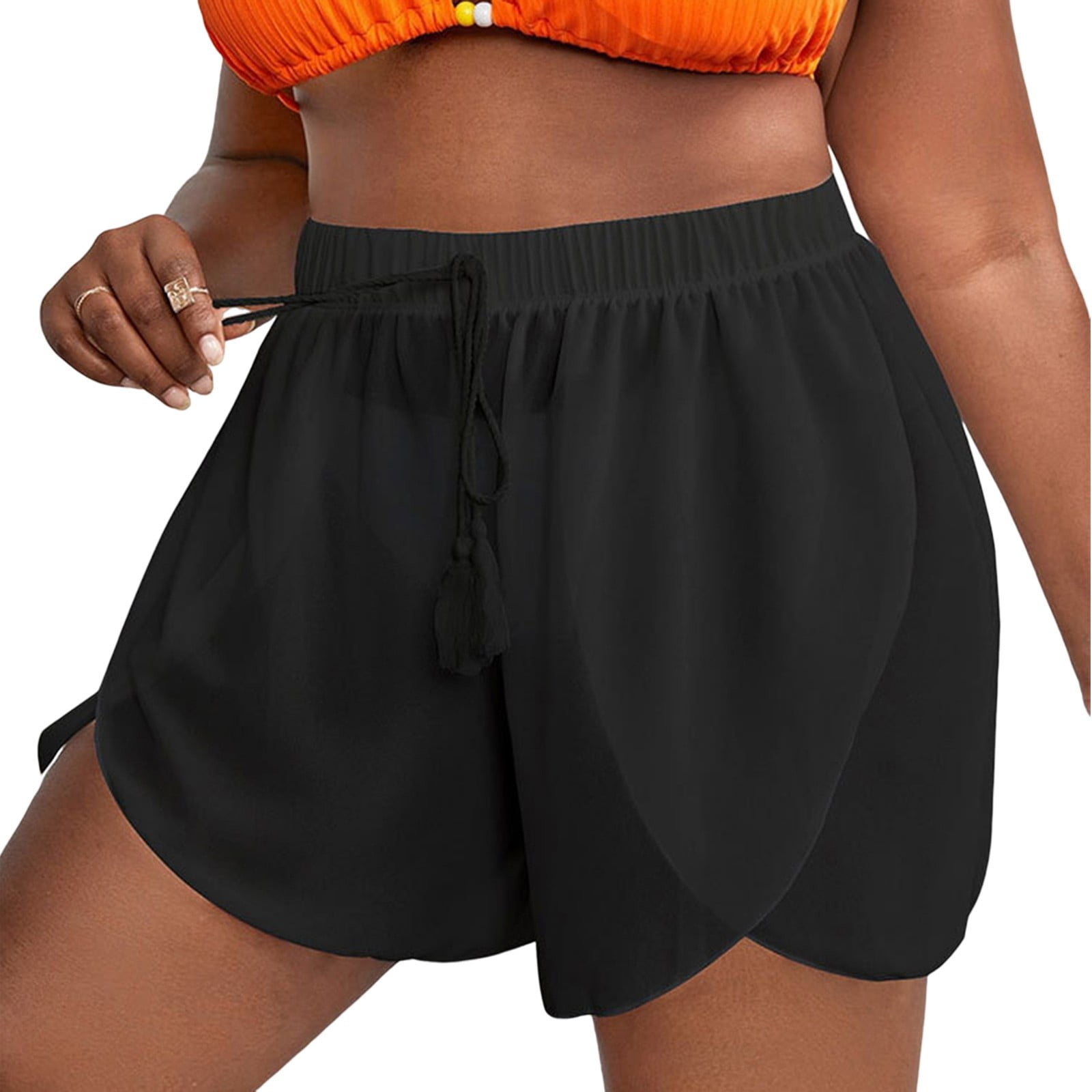 TOWED22 Women's Swim Shorts with Pockets High Waisted Tummy Control ...