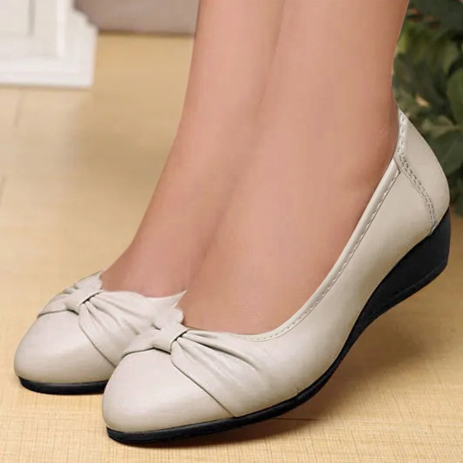 TOWED22 Womens Flat Shoes,Women's Classic Ballet Flats Casual Comfort ...