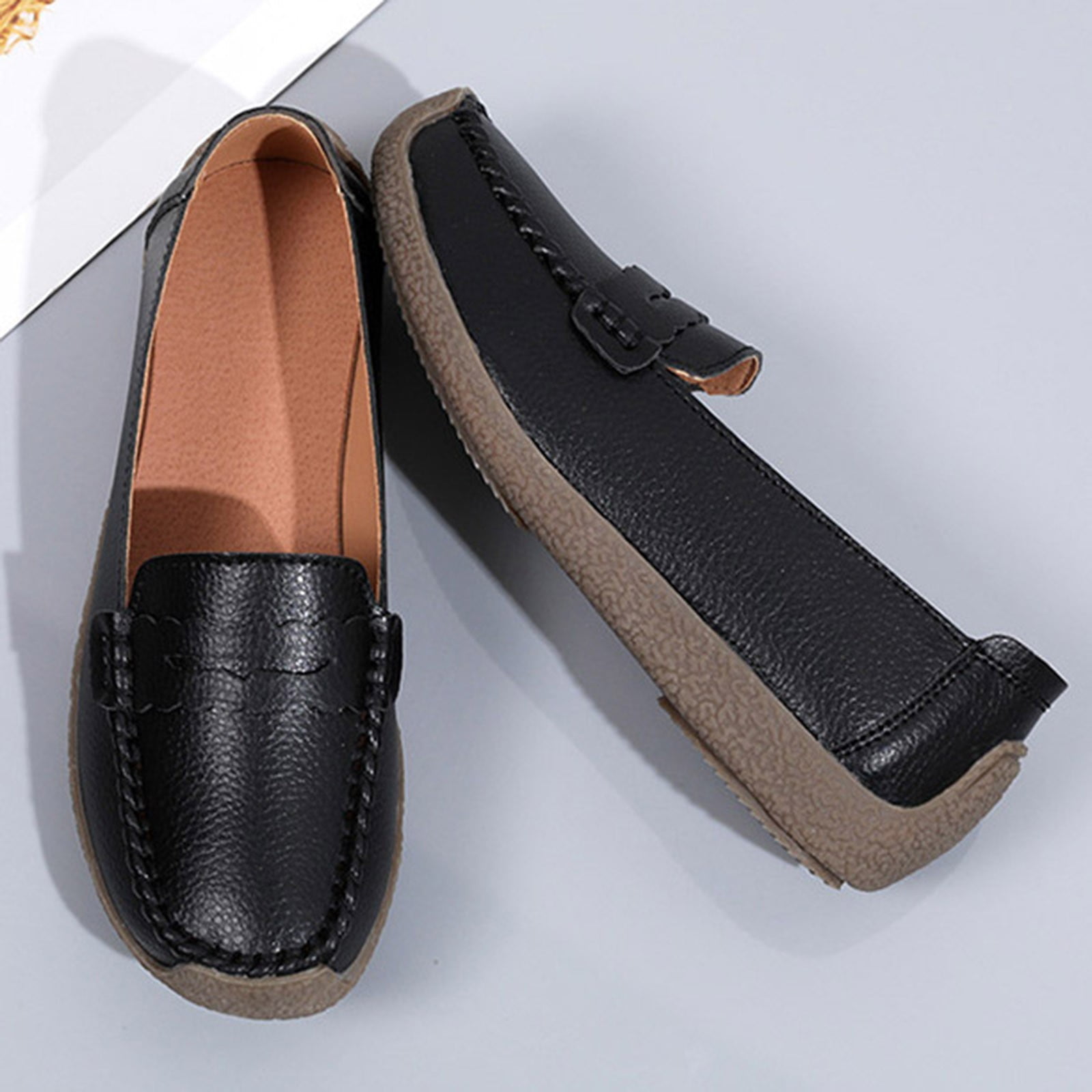 TOWED22 Womens Flat Shoes,Womens Pointed Toe Ballet Flat Knit Dress ...