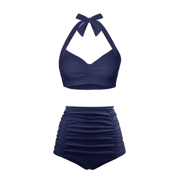 TOWED22 Womens High Waisted Bikini Sets Two Piece Swimsuit V Neck Twist ...