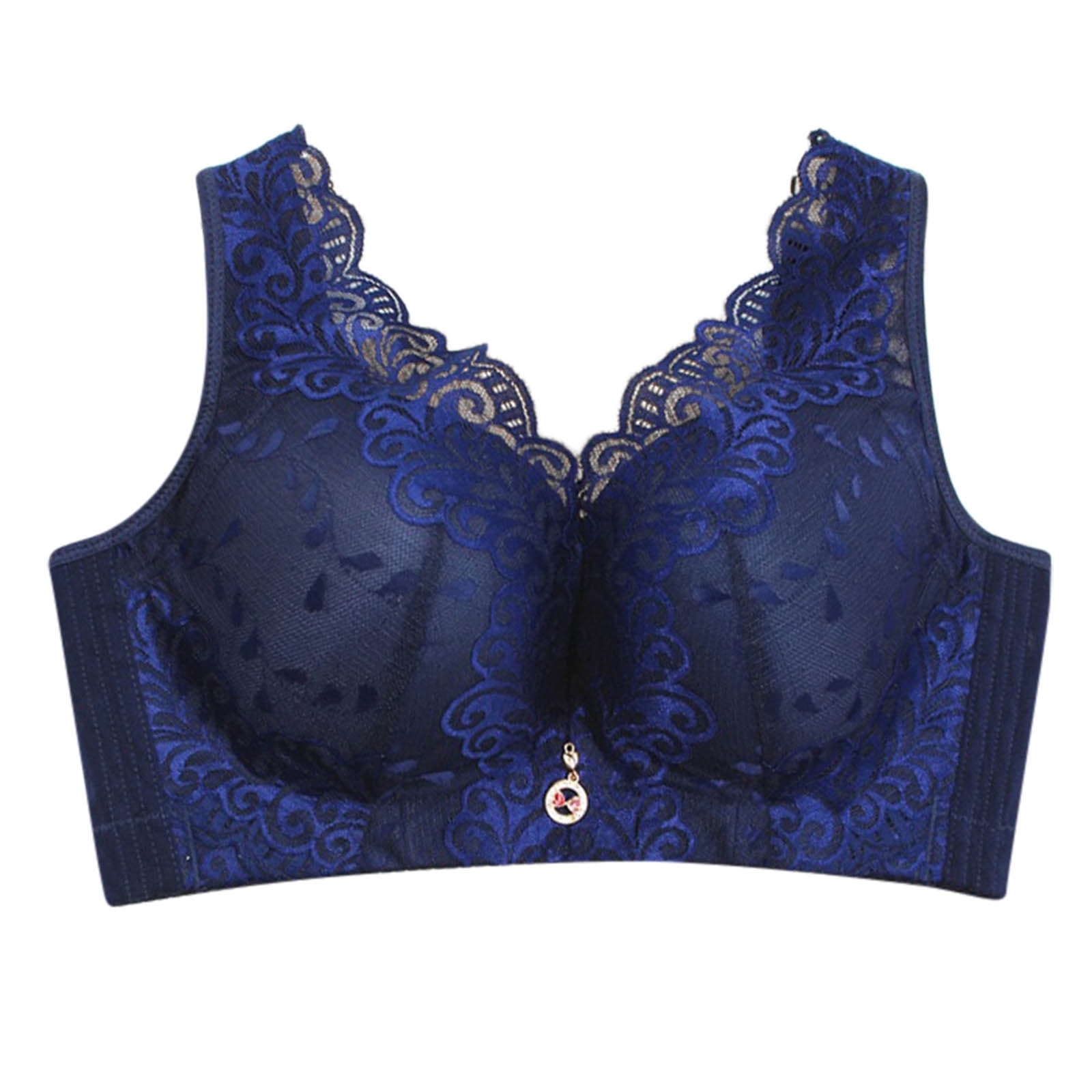 TOWED22 Womens Wireless Bra,Women's Wireless Bra Plus Size Lace Full Coverage Unilned Comfort ...