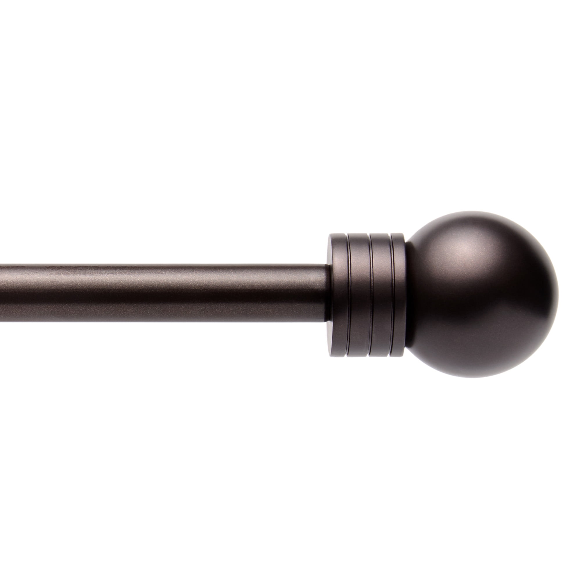 TOWN & COUNTRY BASICS Modern Sphere Single Indoor Curtain Rod and ...