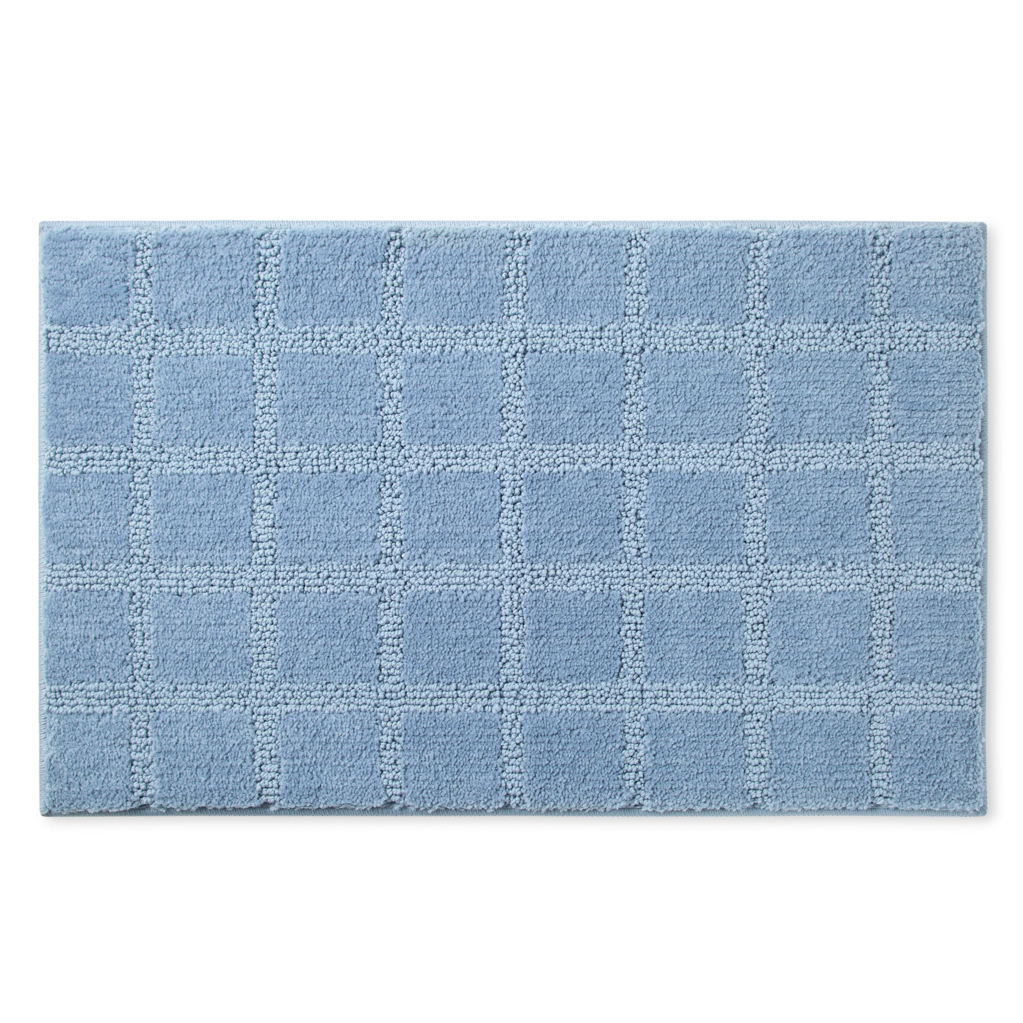 TOWN & COUNTRY EVERYDAY Ultra Plush Solid Tufted Windowpane Bath Mat ...