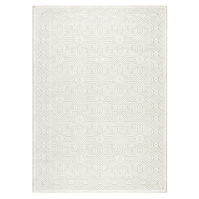 Free Shipping! Town & Country Luxe Maya Medallion Neutral Area Rug 7 ...