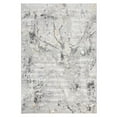 TOWN & COUNTRY LUXE Opaline Bold Marble Area Rug with Glam Metallic ...