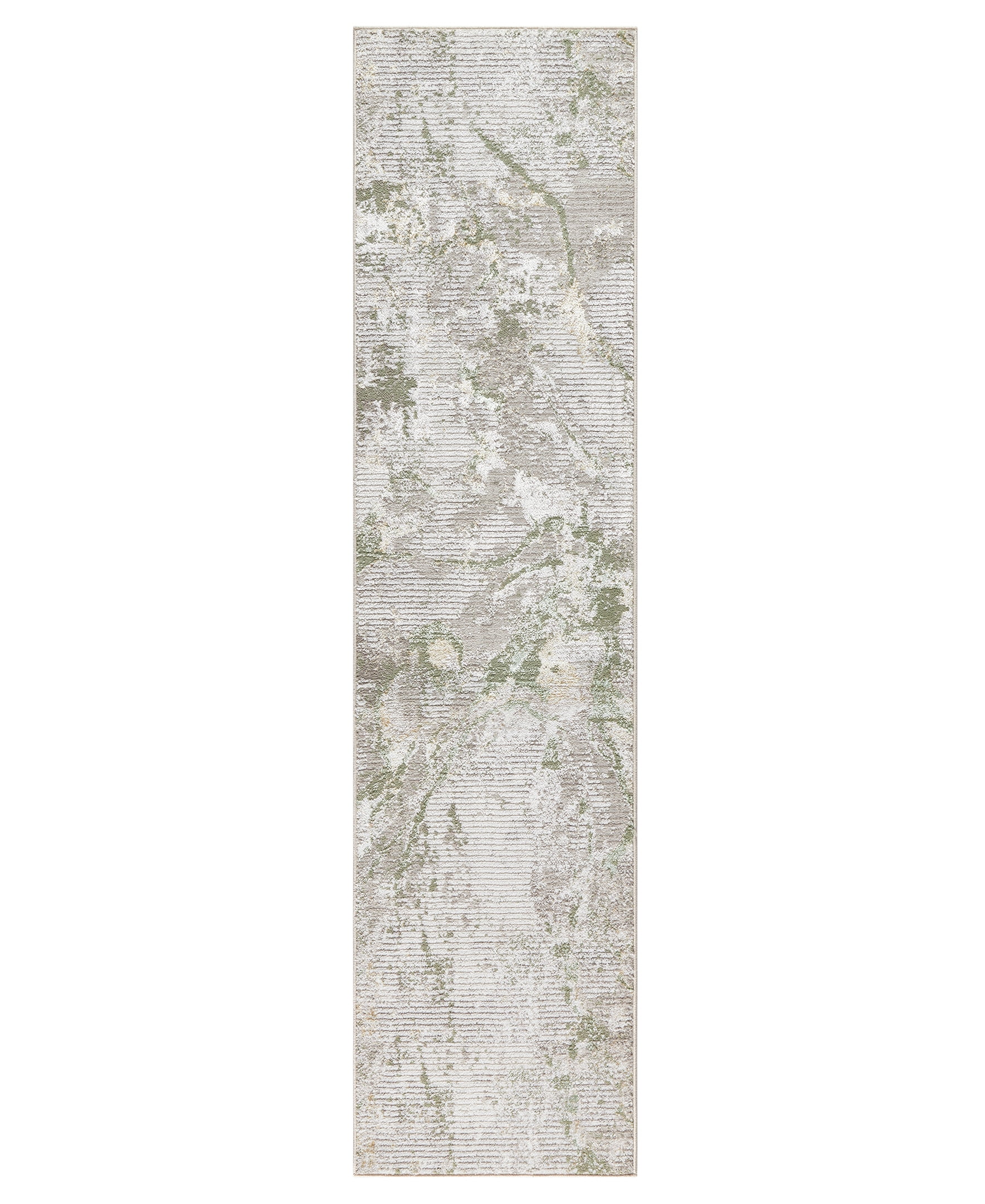 Town & Country Luxe Opaline Bold Marble Runner Rug Sage Green 1'9x7'2 ...