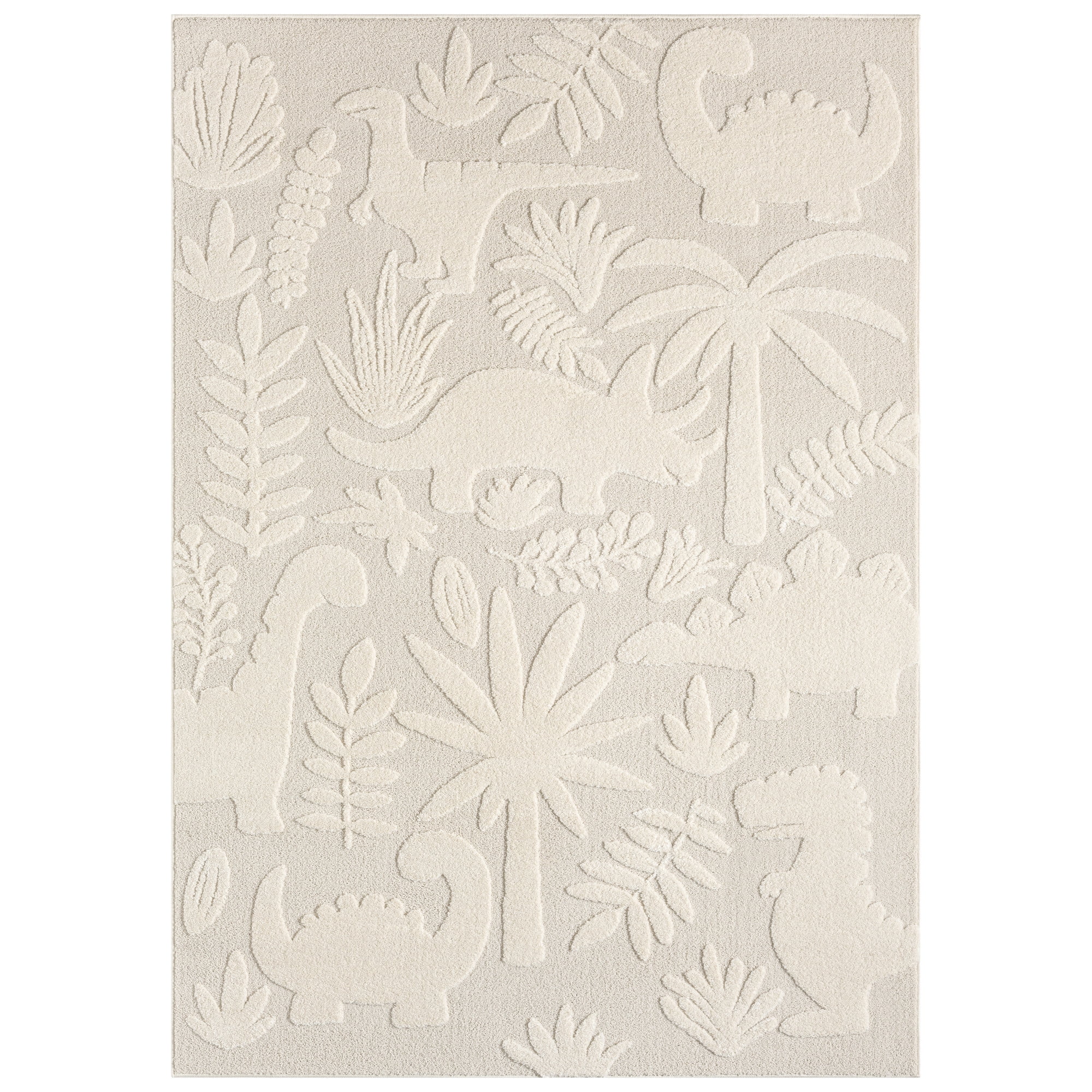 TOWN & COUNTRY PLAY Dinosaur Jungle Party Kids Area Rug, Soft & Plush ...