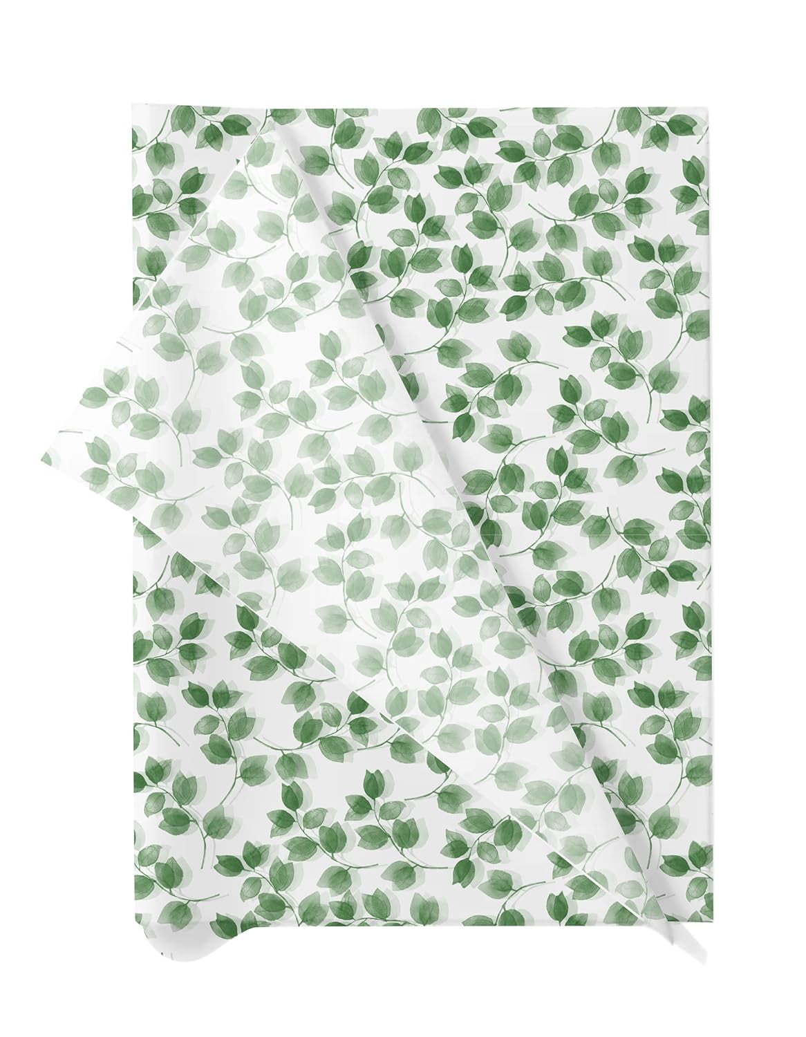 TOWNBUS 150 Nos of Natural Green Printed Wrapping Paper Perfect for ...