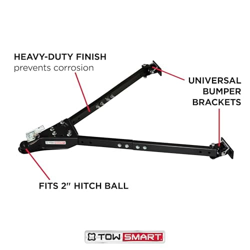 TOWSMART Steel Adjustable Tow Bar, 5,000 lb. Capacity - Walmart.com