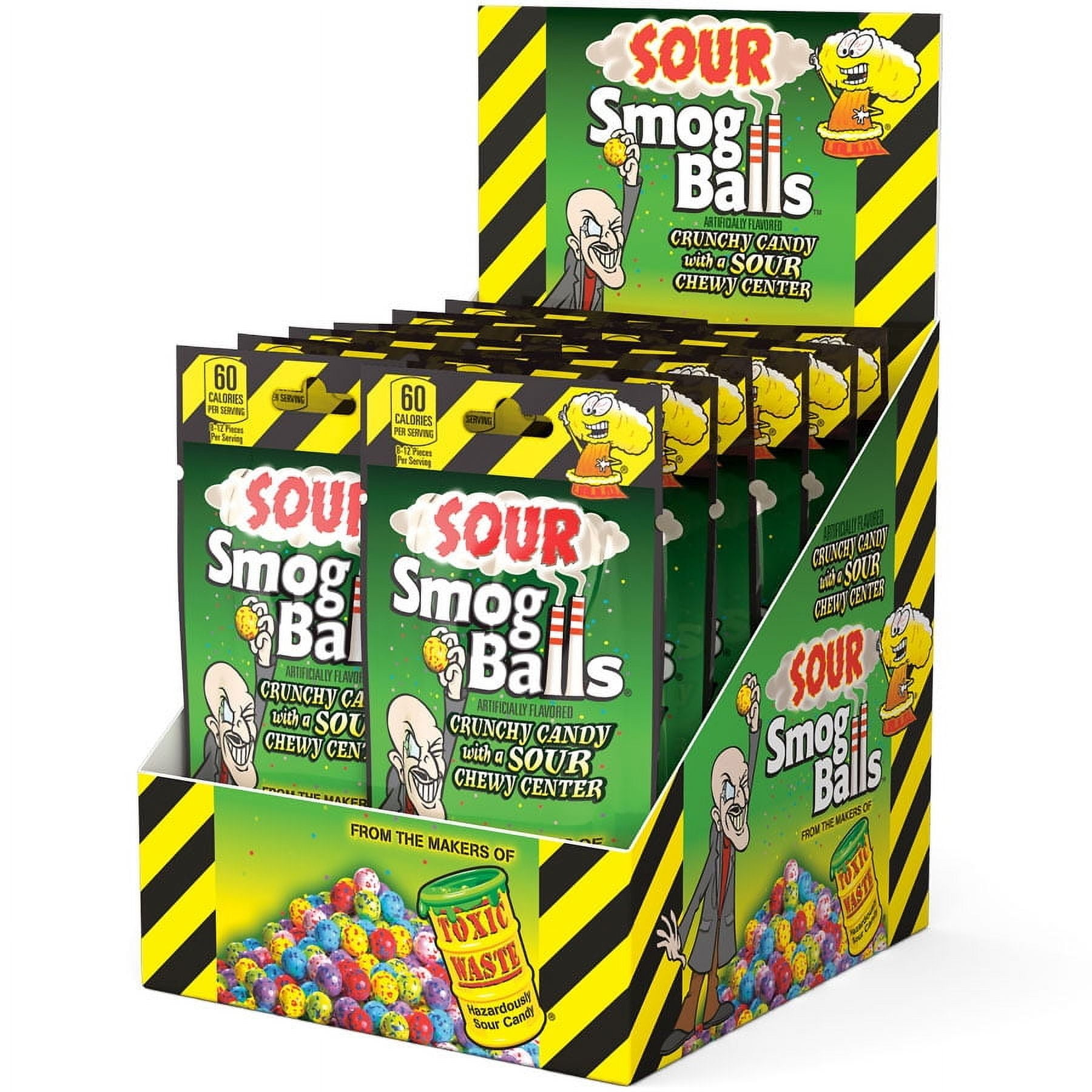 Toxic Waste Sour Smog Balls 3 oz. Bag - Walmart.com