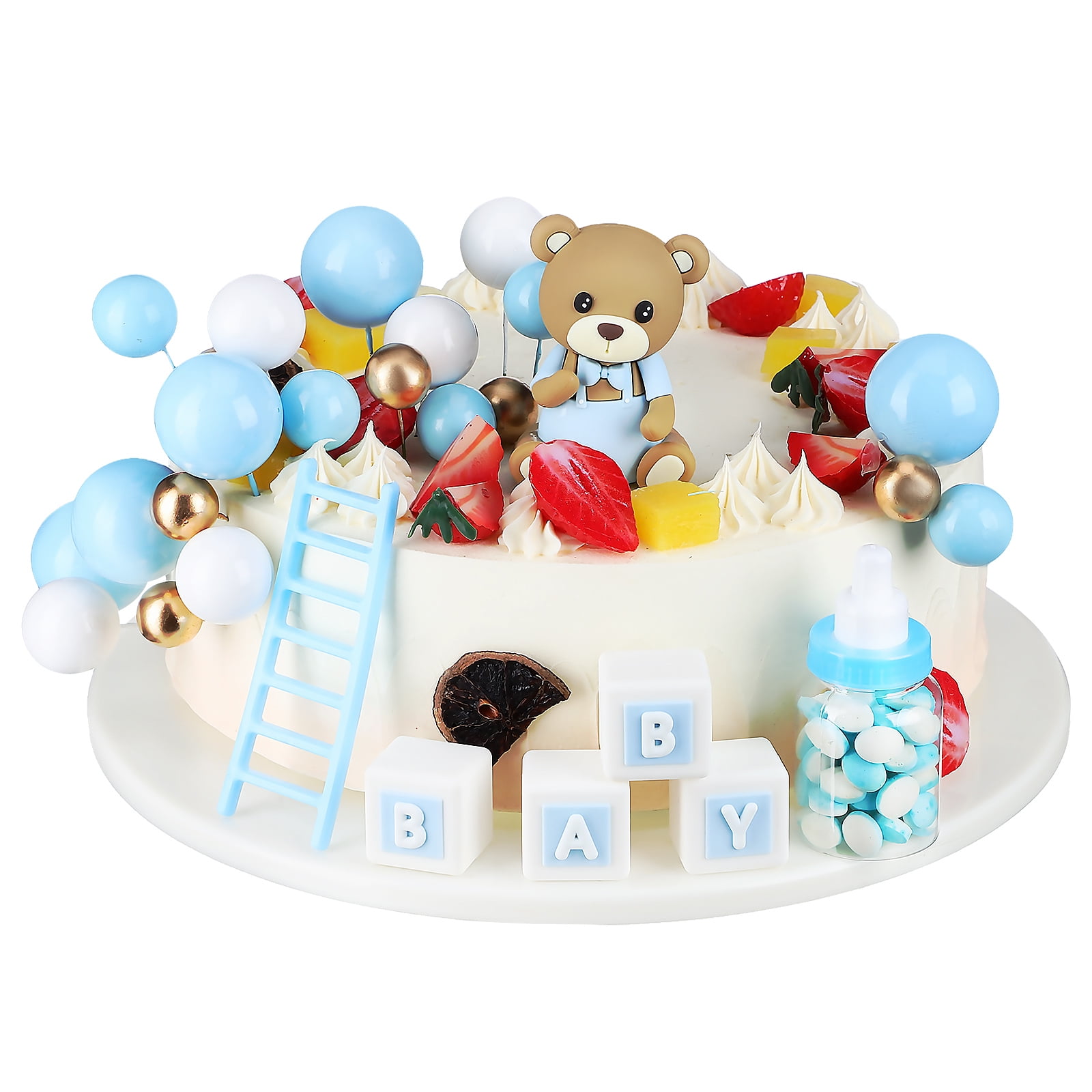 Adorable Bear Cake Toppers for Birthday Party Decorations Cute Animal ...