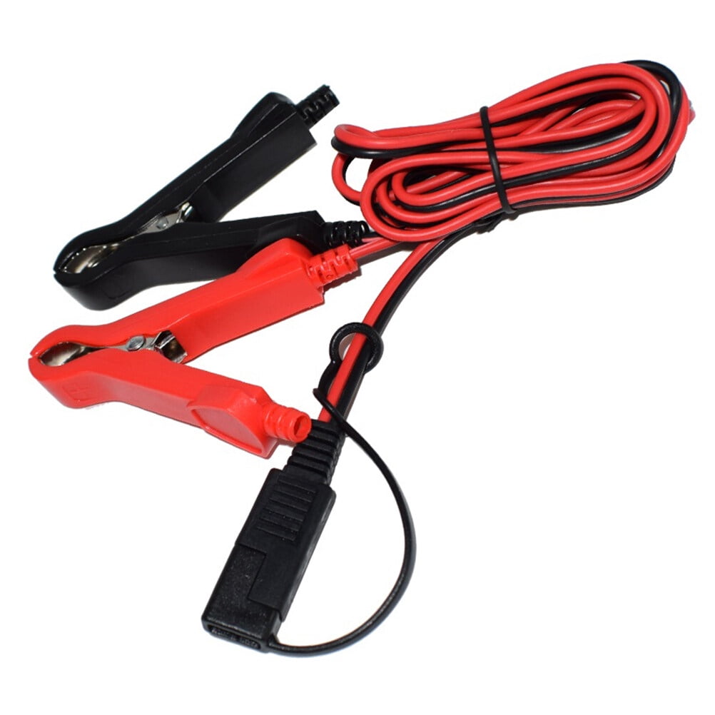 TOXMENT 100cm Motorcycle SAE to Alligator Clips Adapter Cable 12V 10A ...
