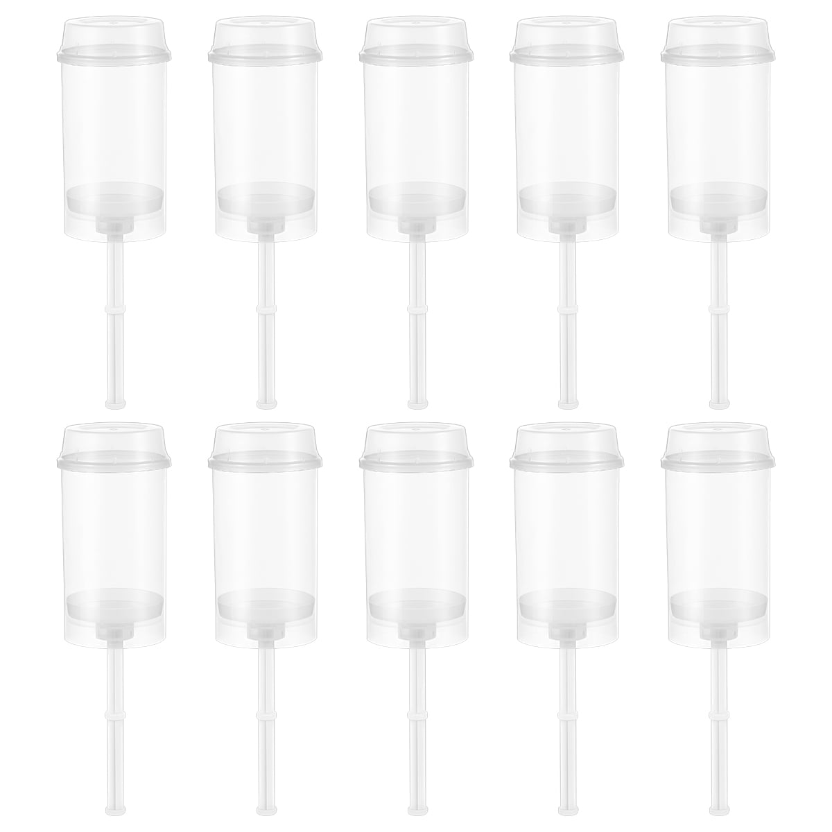 TOXMENT 10PCS Clear Plastic Push Up Cake Containers for Home Bakery ...