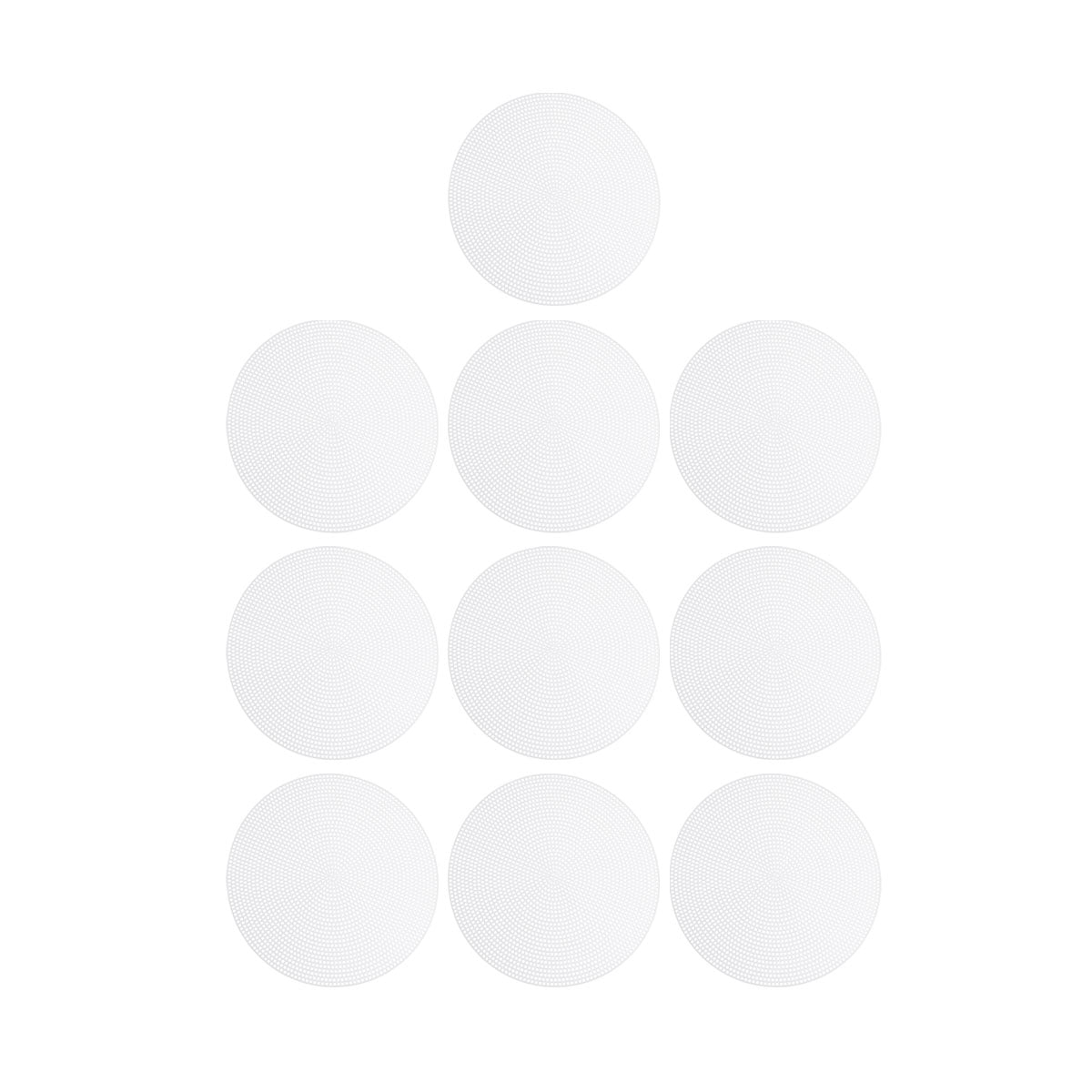 TOXMENT 10PCS DIY Round Cross Stitch Plastic Grid Plate 3D Embroidery ...