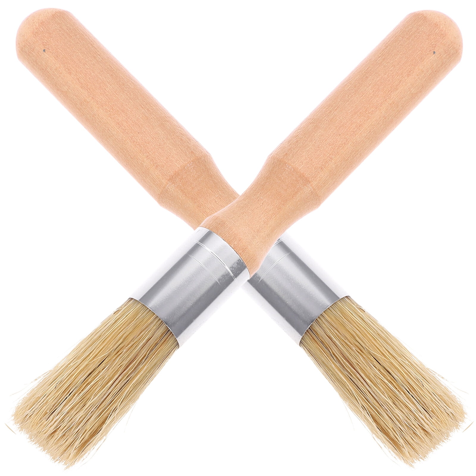 TOXMENT 2 Round Head Stencil Cleaners with Wooden Handle - Walmart.com