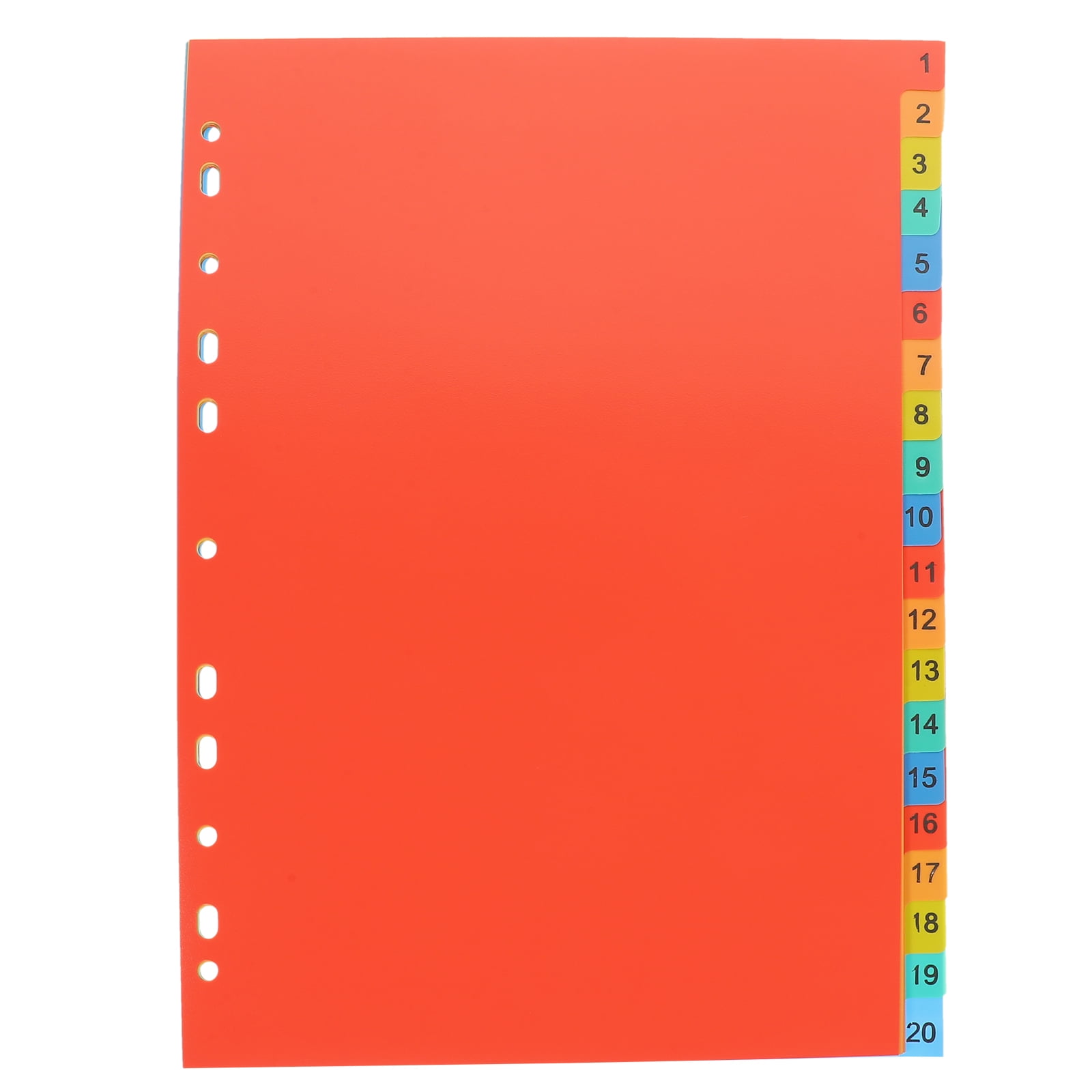 TOXMENT 20 Sheets A4 Binder Divider File Divider Subject Divider For Binder Notebook For School ...