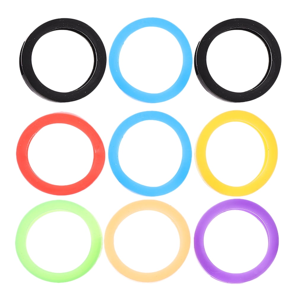 TOXMENT 9PCS Key Covers Caps Silicone Key Covers for House Keys Coding ...