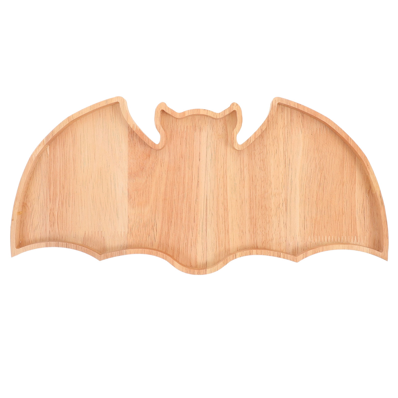 TOXMENT Bat Shape Candy Plate Wooden Candy Serving Plate Halloween ...