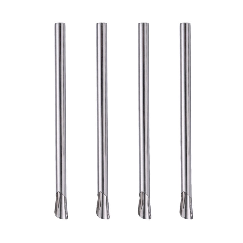 TOXMENT Stainless Steel Reusable Straws & Stirrers Set for Coffee, Tea ...