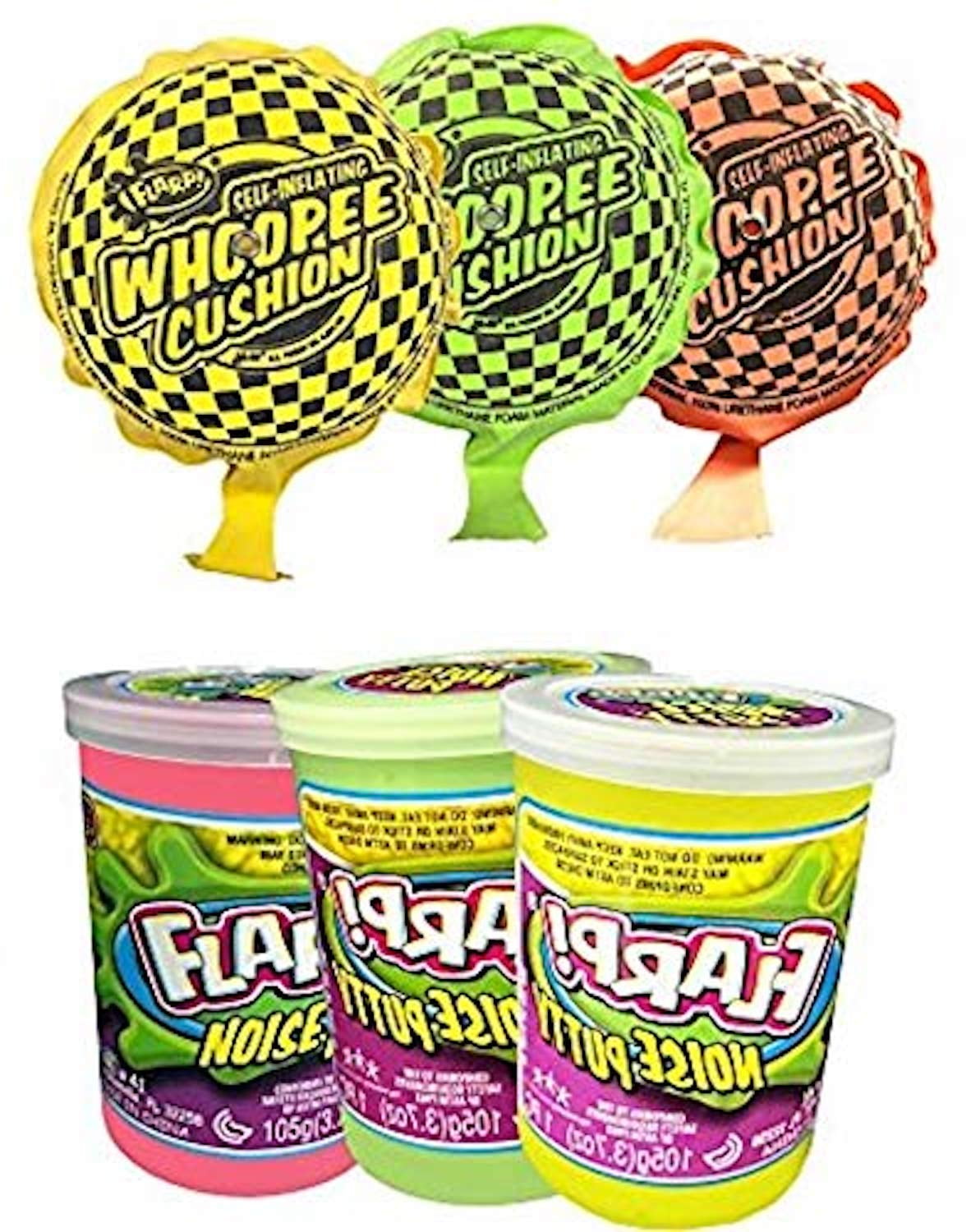 TOY COMPANY The #1 Whoopie Cushion [self-Inflating] 3 Pack + Fart Slime ...
