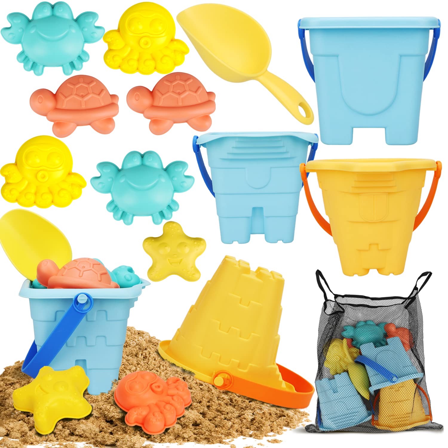 Kinetic Sand, Seashell Containers 8-Pack, for Kids Ages 3 and up ...