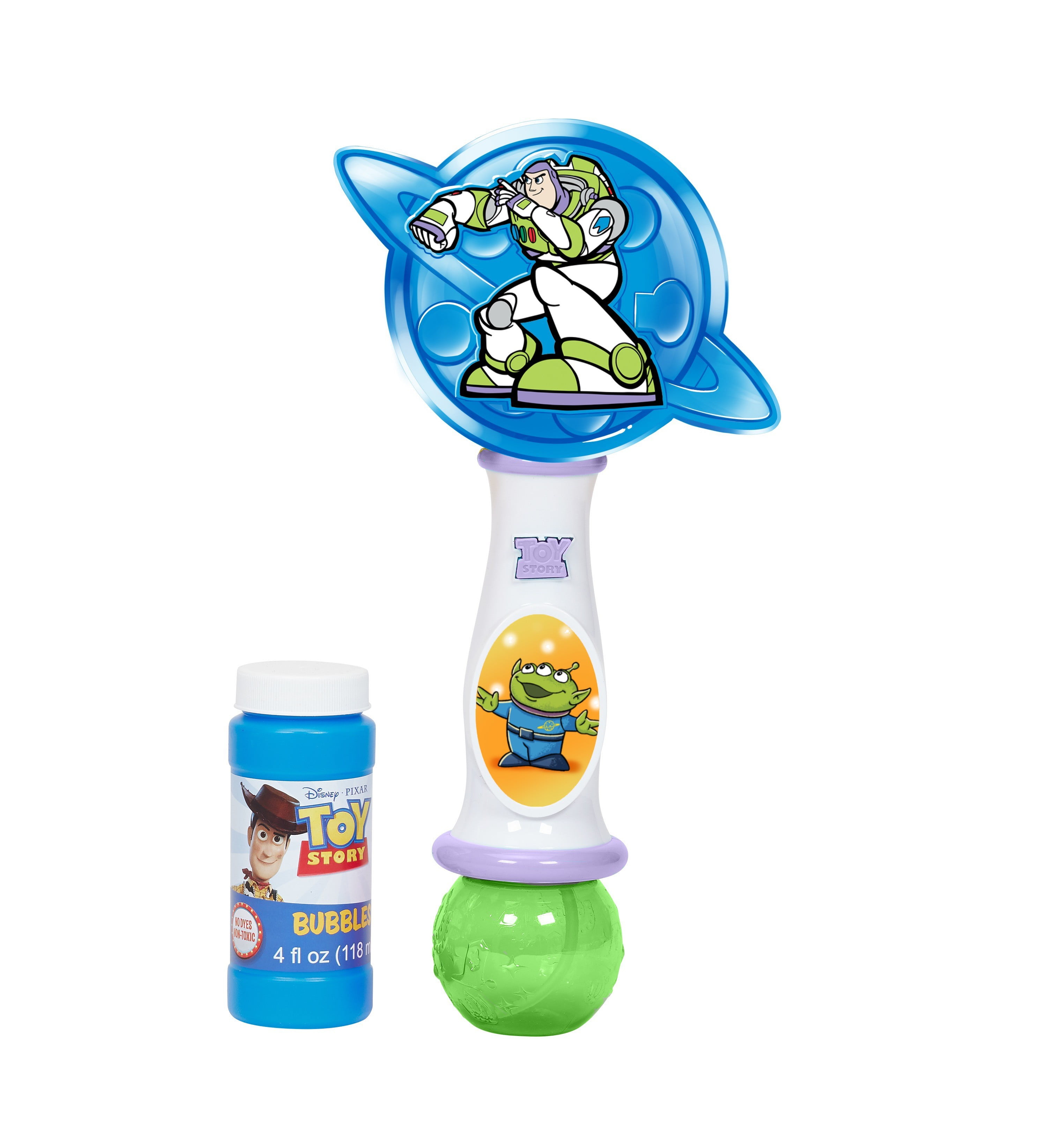 Toy Story Buzz Lightyear Light and Sound Bubble Wand for Kids Ages 3 ...