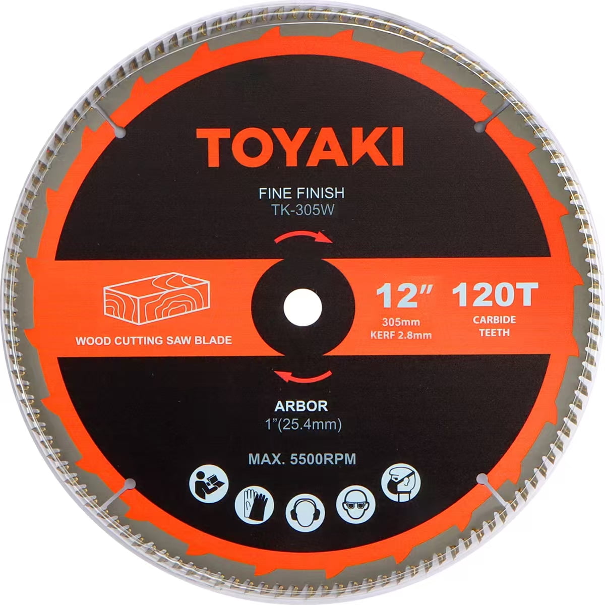 TOYAKI 12-Inch 120-Tooth Miter Saw Blade, Ultra-Fine Finish ...