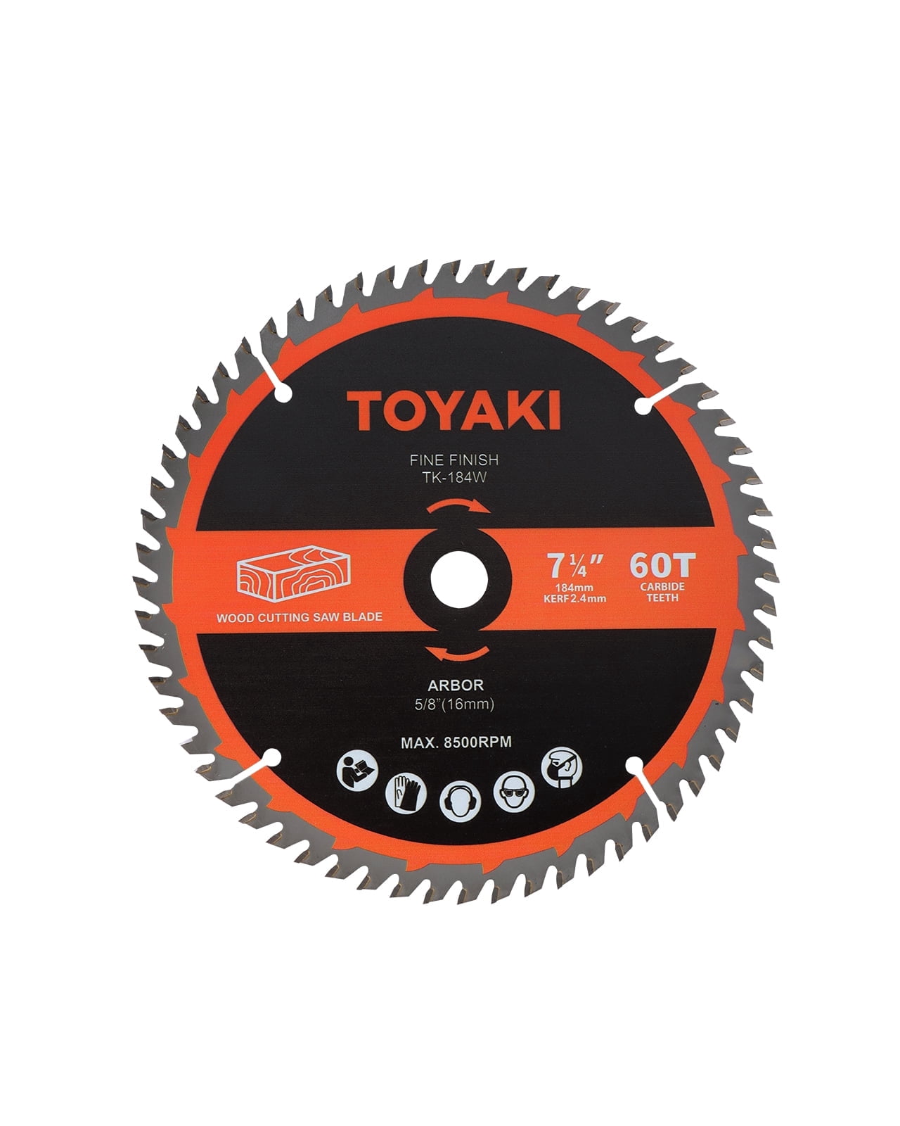 TOYAKI 7-1/4-Inch 60-Tooth Circular Saw Blade, Ultra-Fine Finish ...