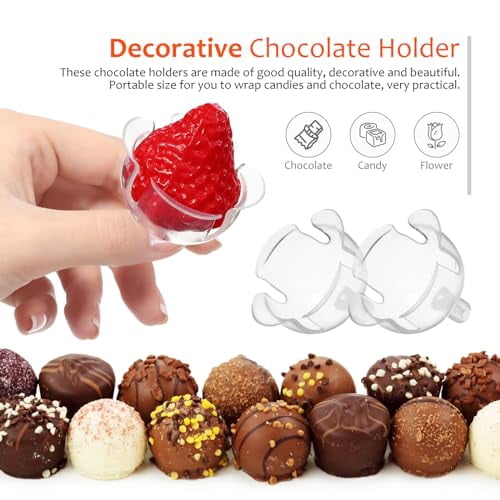 TOYANDONA 100pcs Chocolate Holder for Bouquet, Clear Chocolate Box ...