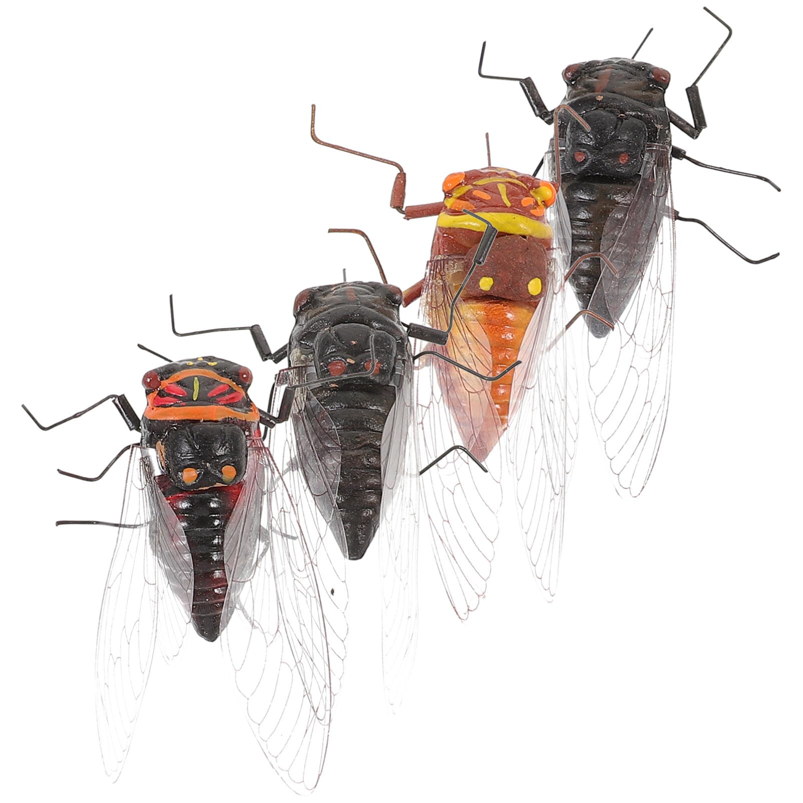 TOYANDONA 4pcs Realistic Cicada, SSF20 Small Cicada Models Plastic ...